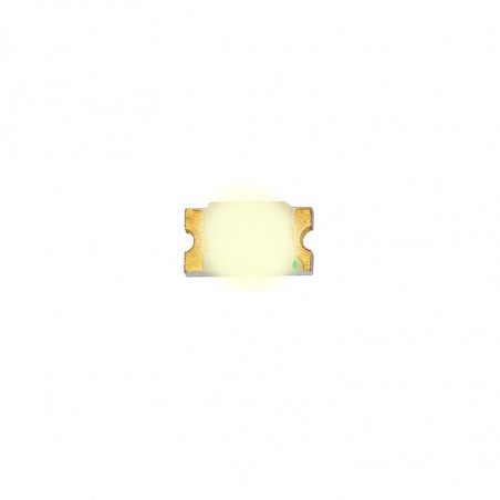 Set of 10 pure white SMD 402 LEDs wired with Teflon insulated wires