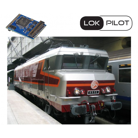 LokPilot v5 DCC decoder programmed for CC 6500 LS Models for NEM660 21MTC board