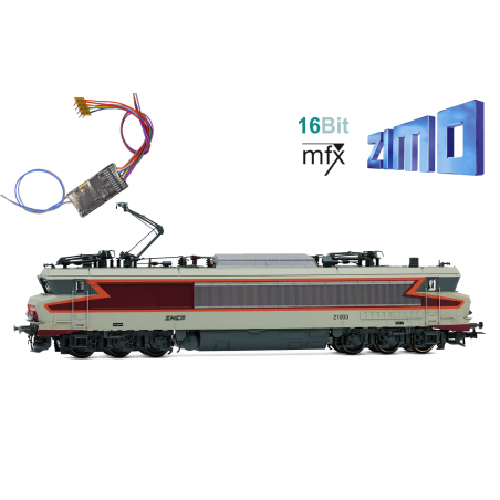 ZIMO MS450R 8 pins for electric locomotive CC21000 SNCF